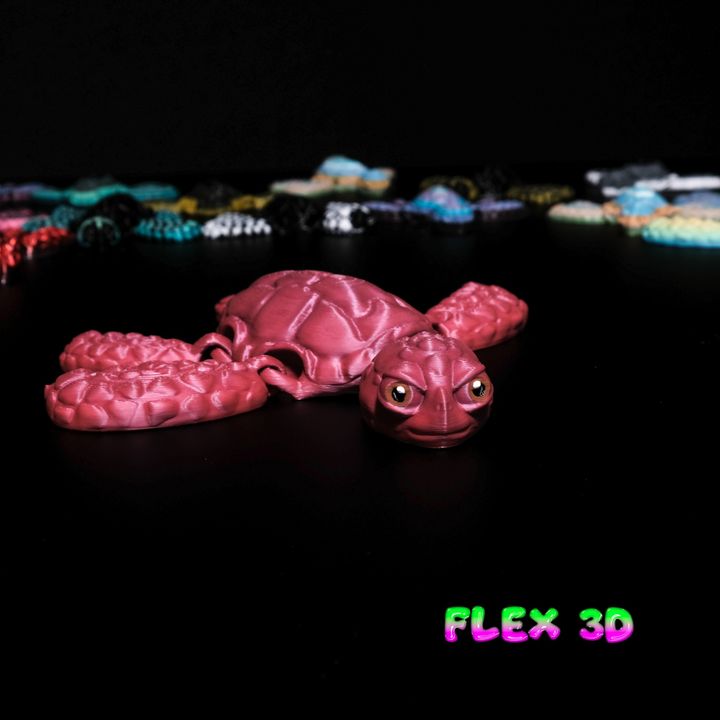 3D Printable Flex 3D Sea Turtle by Flex 3D